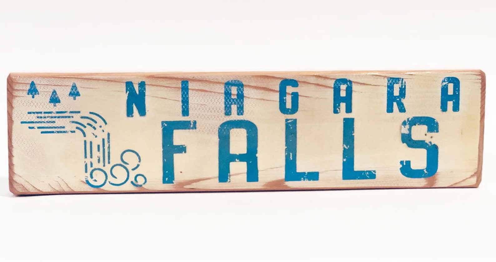 Niagara Falls white Wooden Sign - Etsy