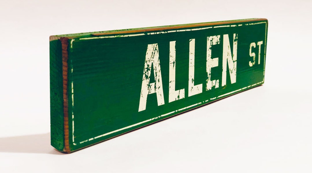Allen St Buffalo NY Wooden Sign - Etsy