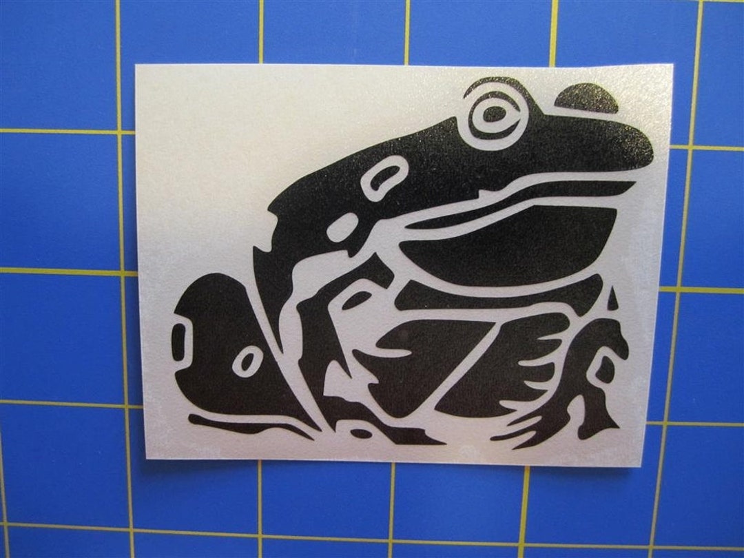 Bullfrog Decal - Sticker 2.5x3 Any Color - Etsy