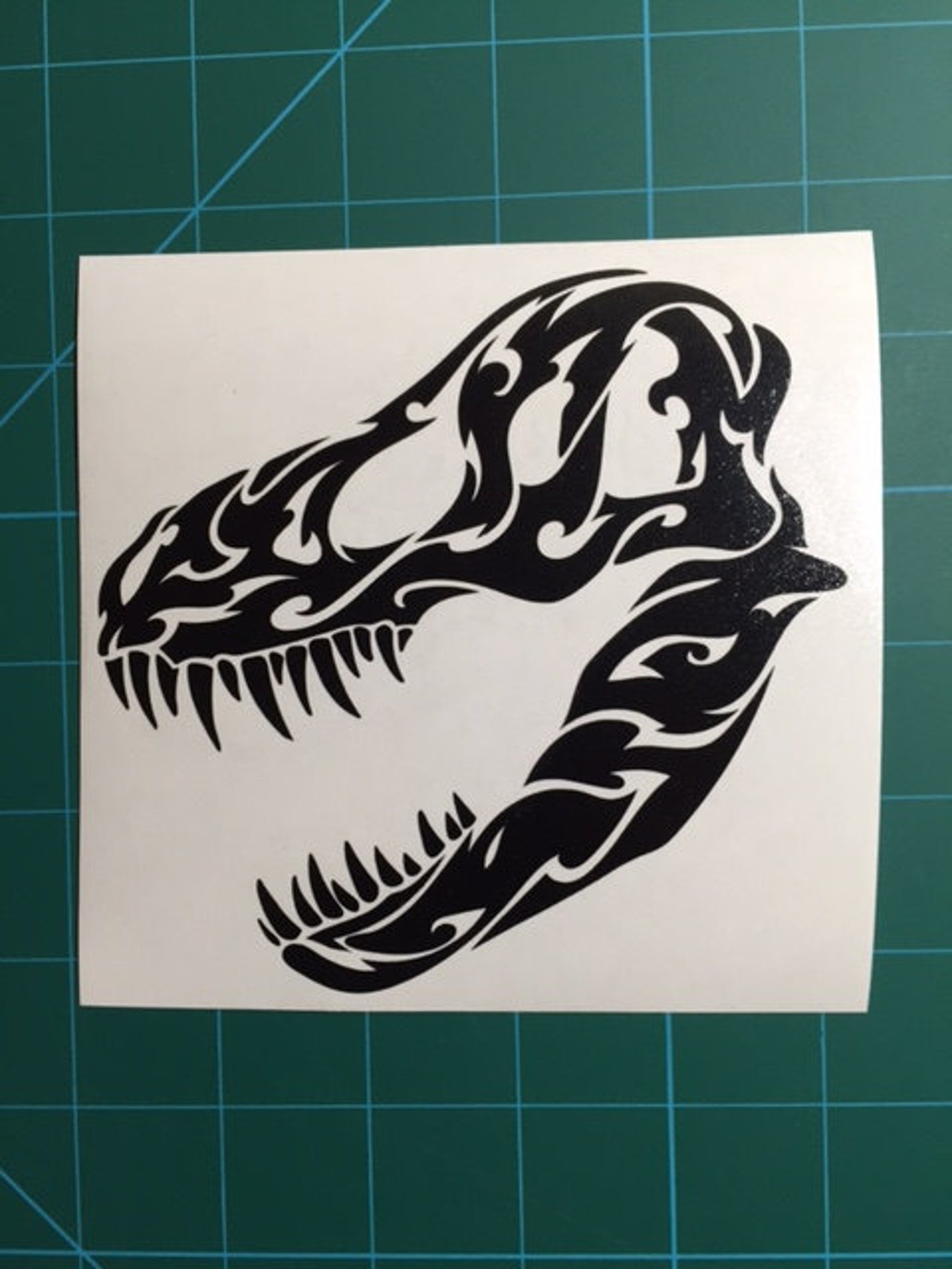 Tribal T-rex Decal 5x5 - Etsy