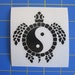 Yin Yang Sea Turtle Decal/sticker 5x5 - Etsy