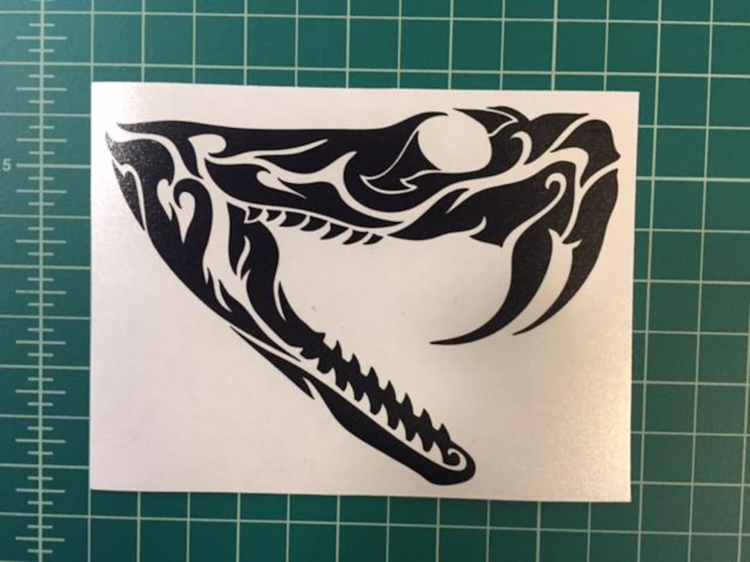 Tribal Rattlesnake Skull Decal/sticker 4X5 - Etsy