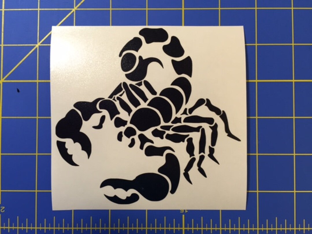 Scorpion Decal - Sticker 4x5 Any Color - Etsy