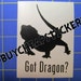Bearded Dragon Decal/sticker Got Dragon 3X4 | Etsy