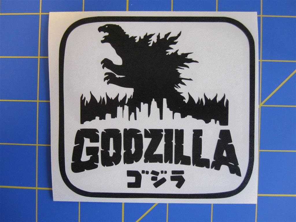 Godzilla Decal/sticker 4X4 Any Color - Etsy