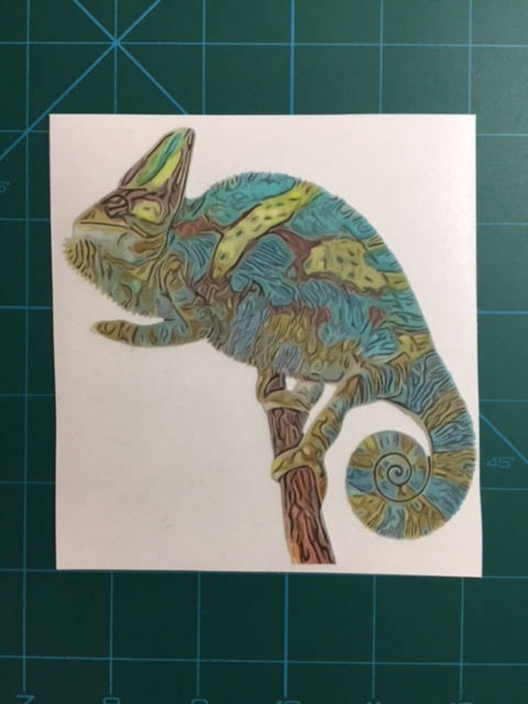 Chameleon Decal/sticker #2 5X5 - Etsy