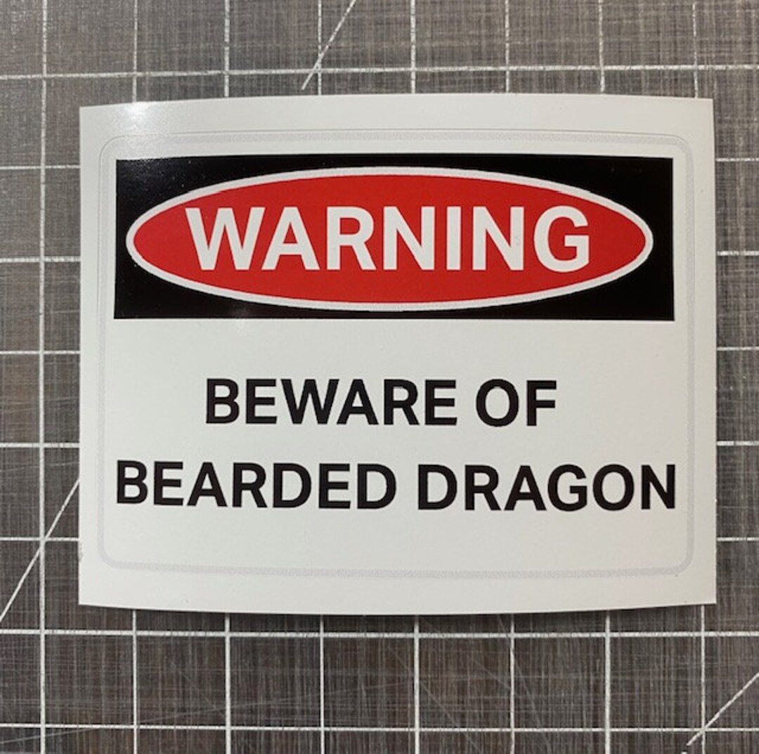 Warning Beware Decals/stickers - Etsy
