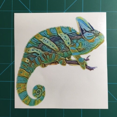 Chameleon Sticker Chameleon Decal Jackson Chameleon Sticker - Etsy