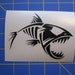 Fish Skeleton 4x3 Vinyl Sticker - Decal - Etsy