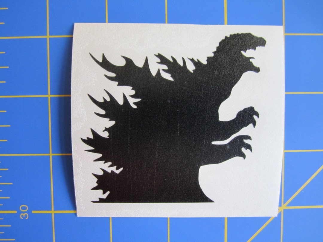 Godzilla Head Decal/sticker 3X3 or 6x6 - Etsy