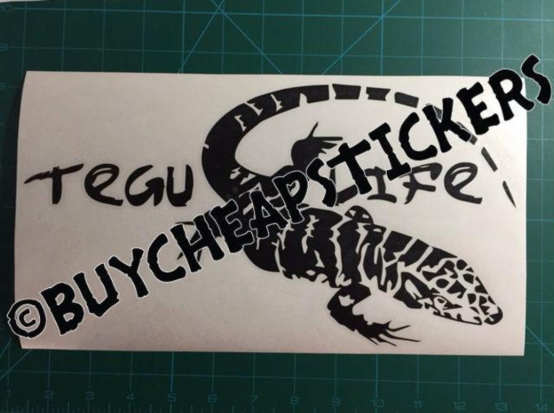 Tegu Life Decal/sticker 12X6 - Etsy