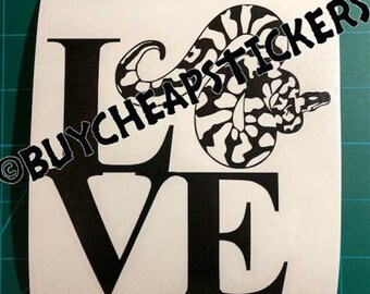 Ball Python Snake Decal/sticker I Love Balls 4X4 | Etsy