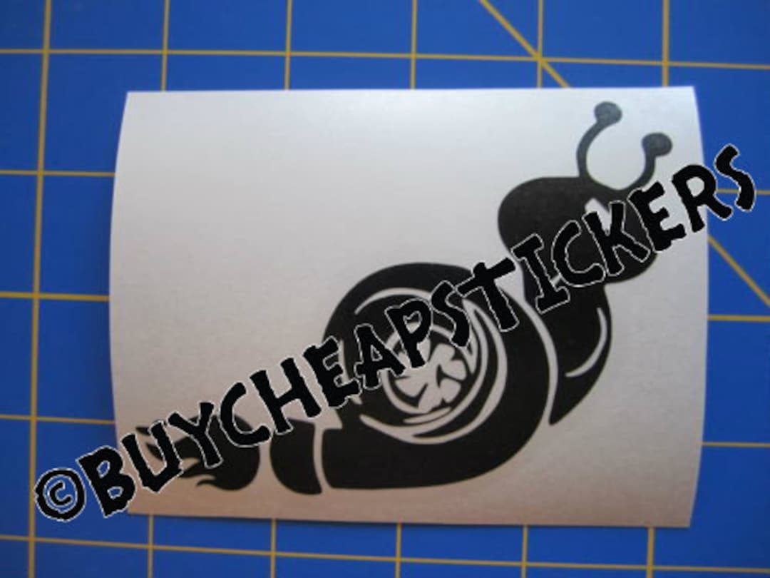 Mean/angry Turbo Snail With Flames Decal 3X4 - Etsy