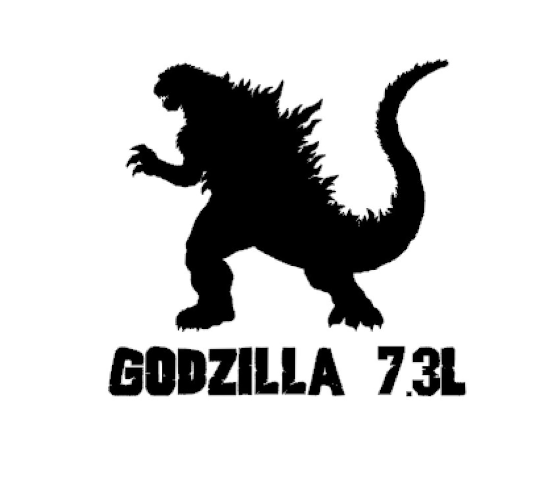 Godzilla 7.3L Decal/sticker 4x4 - Etsy