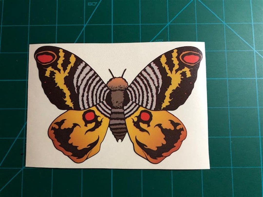 Full Color Mothra - Moth Decal 4x6 - Etsy