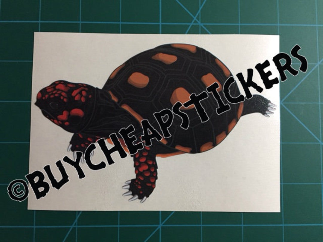 Redfoot Tortoise Decal/sticker 4X6 - Etsy