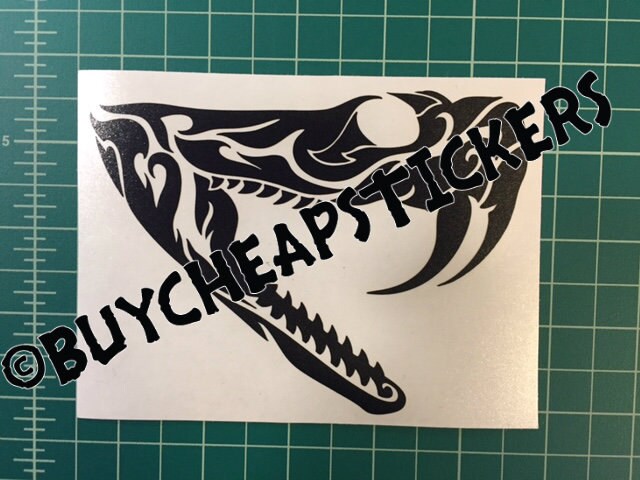 Tribal Rattlesnake Skull Decal/sticker 4X5 - Etsy