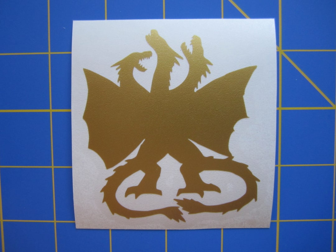 King Ghidorah Decal/sticker #1 - 3X3 or 6x6 - Etsy