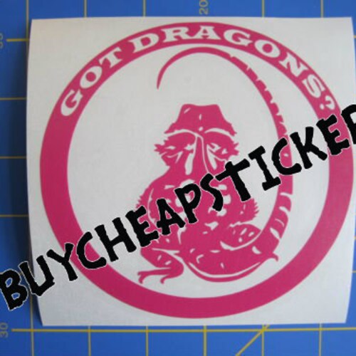 Bearded Dragon Decal/sticker Got Dragon 4X4 - Etsy