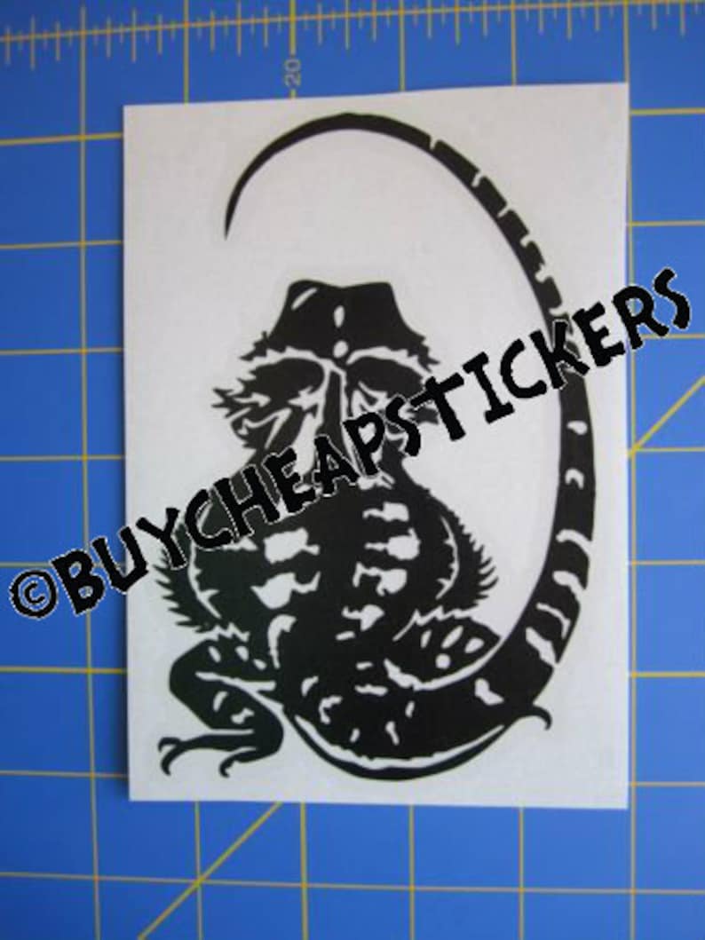 Bearded Dragon Decal/sticker 4X6 - Etsy