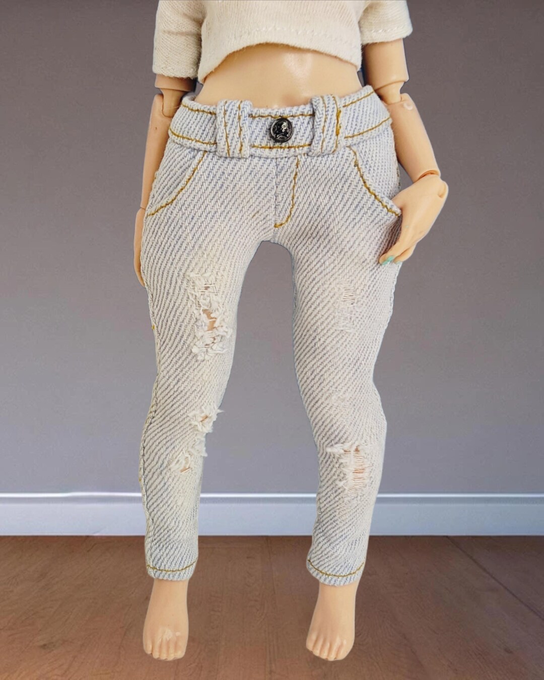 Realistic Real Denim Jeans for Rainbow High Dolls - Etsy