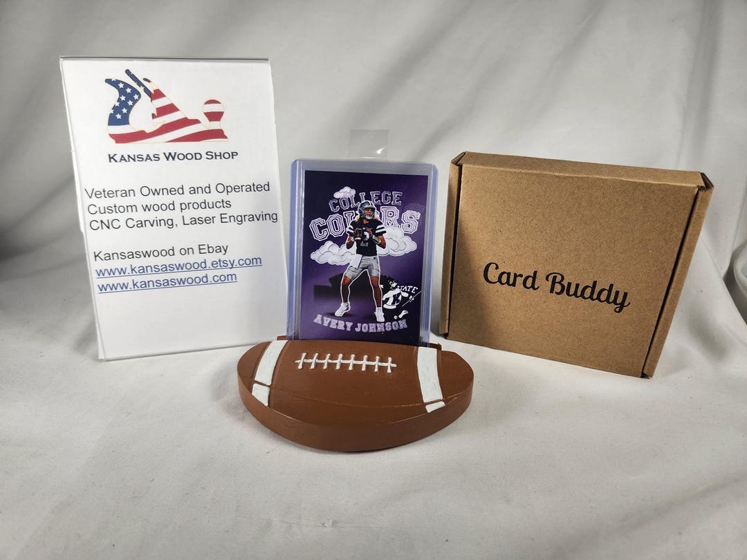 CARD BUDDY Football XL Sports Card Display Holder Football Toploader ...