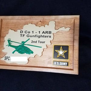 Wood Military Plaque - Custom Military Sign - Veteran Wall Hanging ...