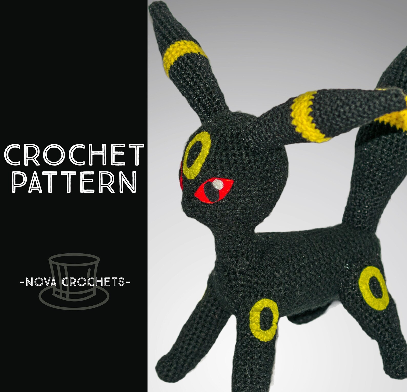 Umbreon Crochet Pattern - Etsy