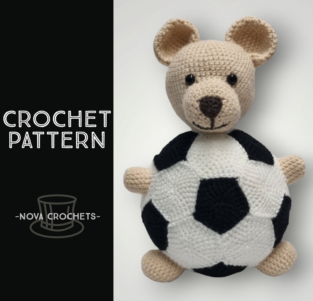 Football Teddy Bear Crochet Pattern - Etsy