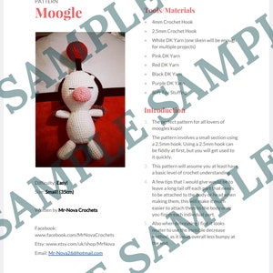 Moogle Crochet Pattern - Etsy