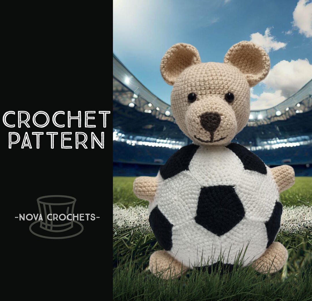 Football Teddy Bear Crochet Pattern - Etsy