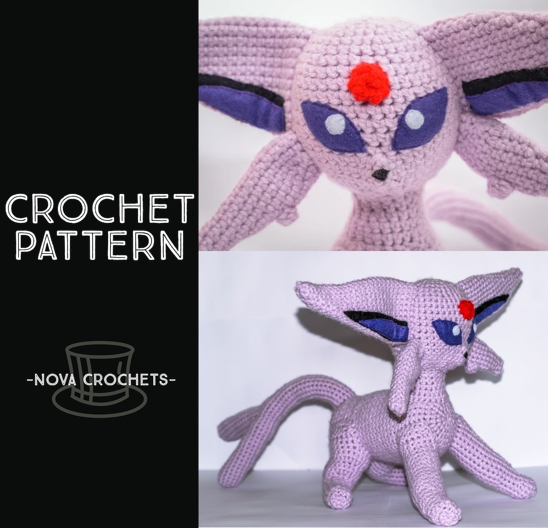 Espeon Crochet Pattern - Etsy