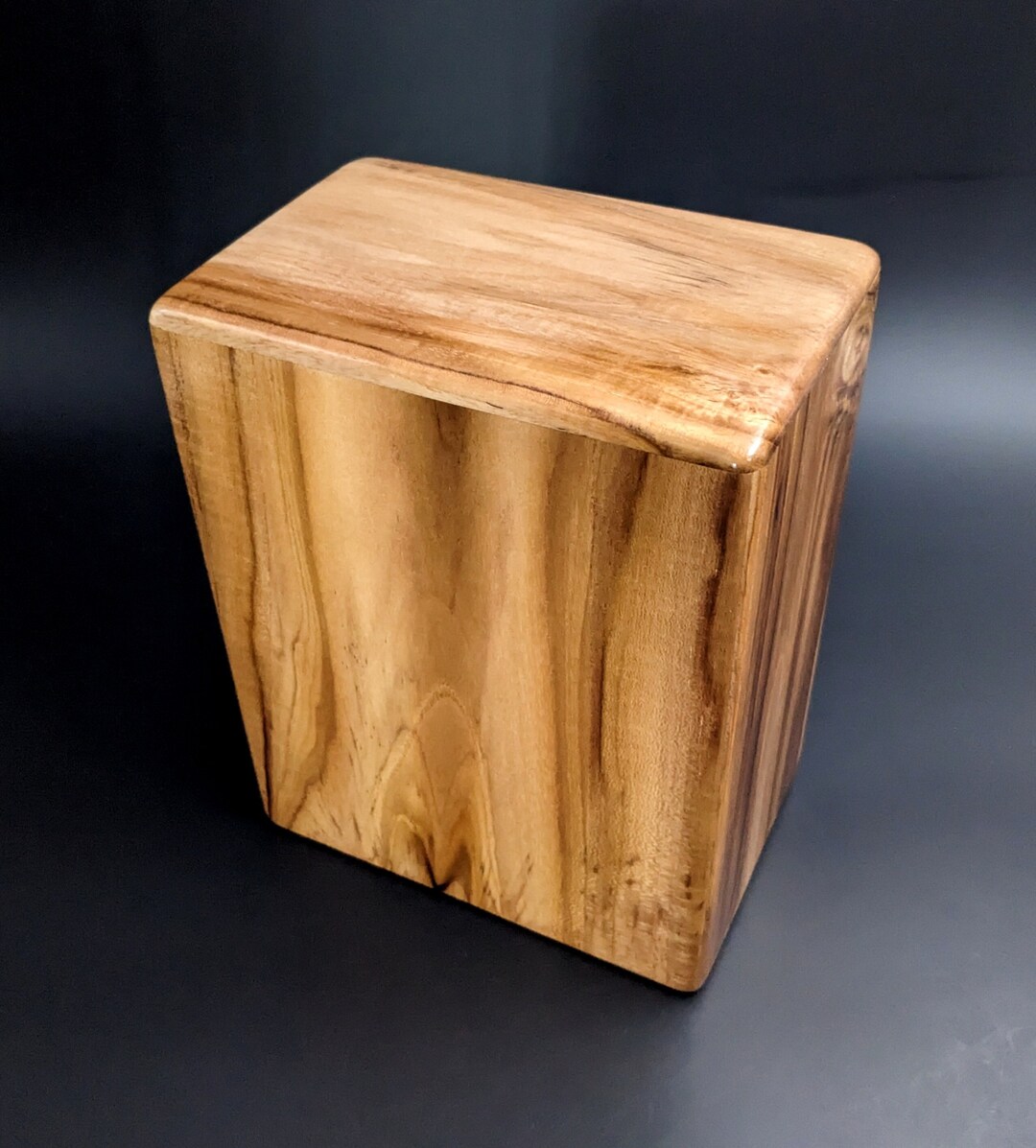 Adult Large Teak Wood Memorial Cremation Urn... 7 Wide X 4.5 Deep X 8.5 ...