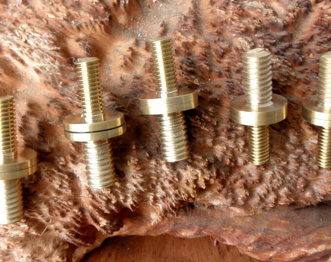 Six Solid Brass Cane Walking Stick Connector Couplers to Split Canes ...