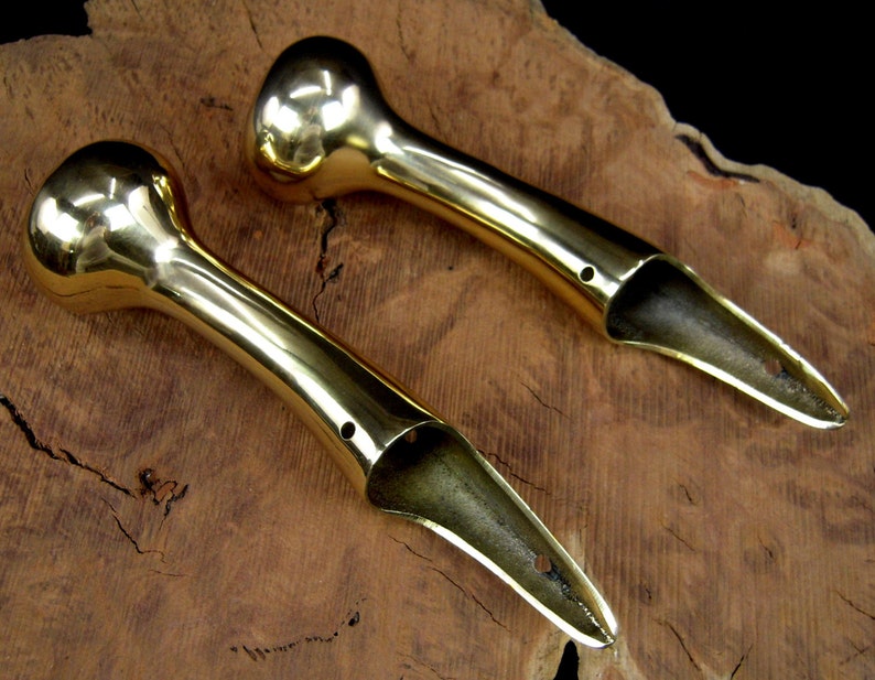 TWO 2 Hames Solid Brass Walking Stick Cane Handle | Etsy