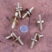 6 Solid Brass Cane Walking Stick Connector Couplers 3/8" X 16 Threads ...