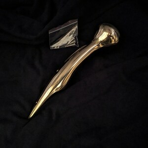 ONE (1) Hames Solid Brass Walking Stick Cane Handle Traditional 8" Long ...