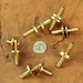 6 Solid Brass Cane Walking Stick Connector Couplers 3/8" X 16 Threads ...