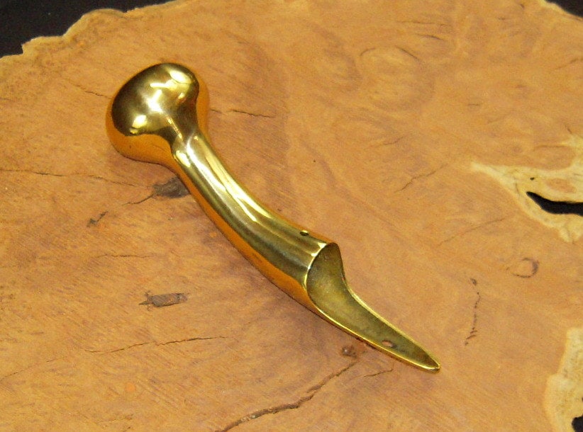 ONE (1) Hames Solid Brass Walking Stick Cane Handle Traditional 8 Long ...