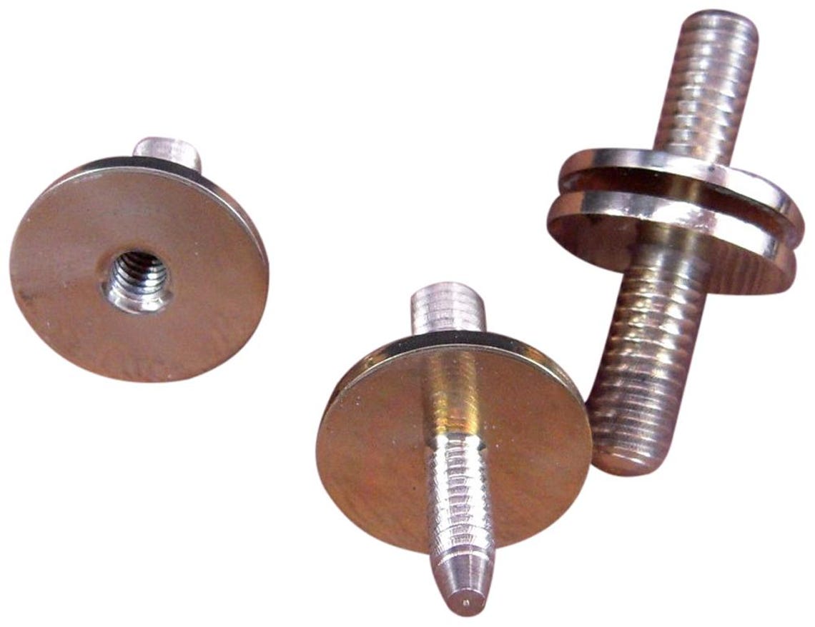 6 Solid Brass Cane Walking Stick Connector Couplers 3/8" X 16 Threads ...
