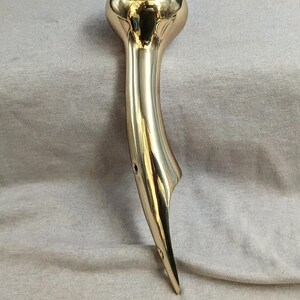 ONE (1) Hames Solid Brass Walking Stick Cane Handle Traditional 8" Long ...