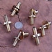 6 Solid Brass Cane Walking Stick Connector Couplers 1/2 X 13 Threads to ...