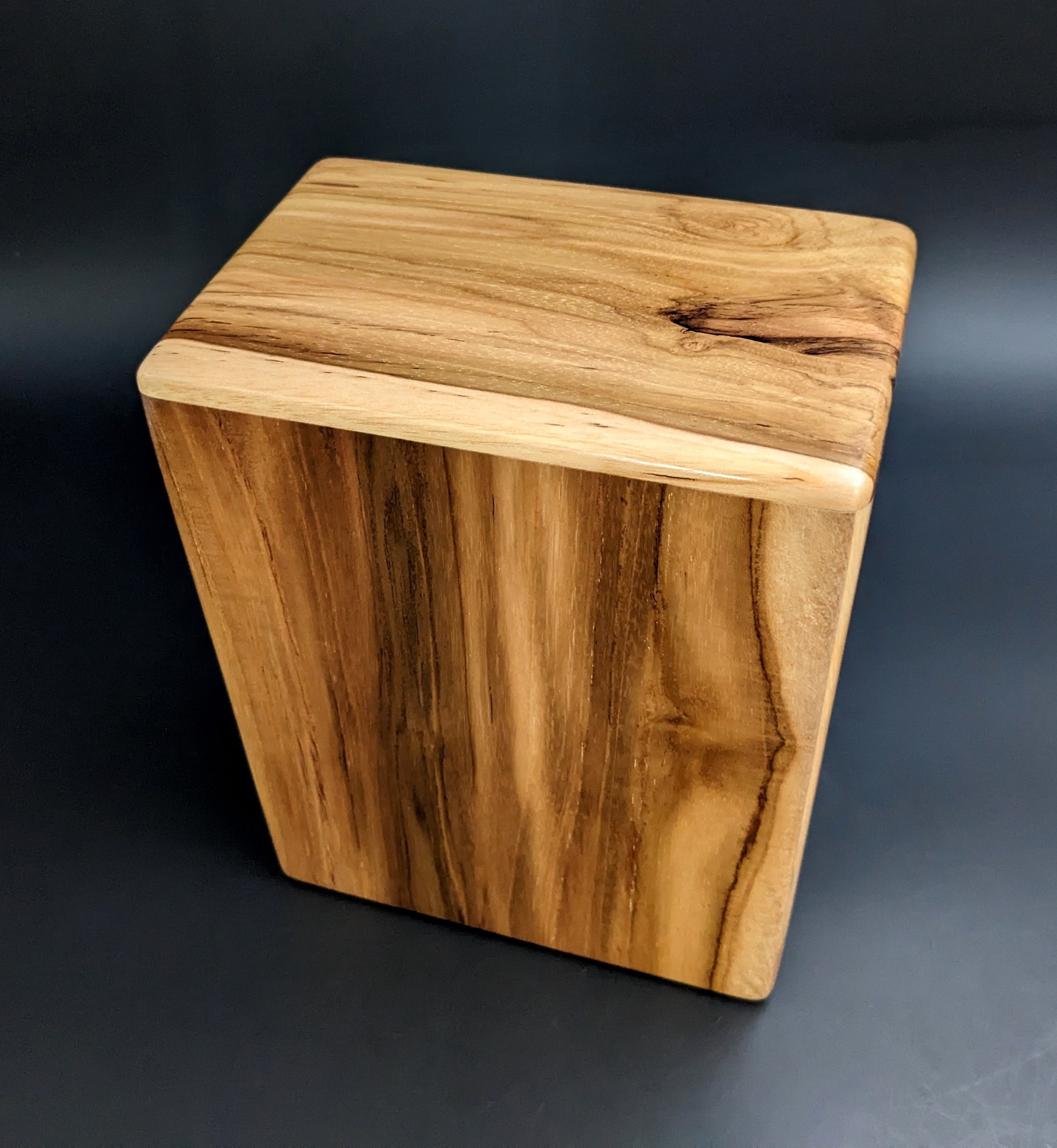 Adult Large Teak Wood Memorial Cremation Urn... 7 Wide x 4.5 Deep x 8.5 ...