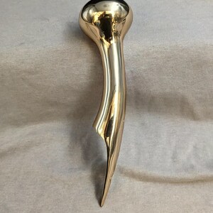 ONE (1) Hames Solid Brass Walking Stick Cane Handle Traditional 8" Long ...