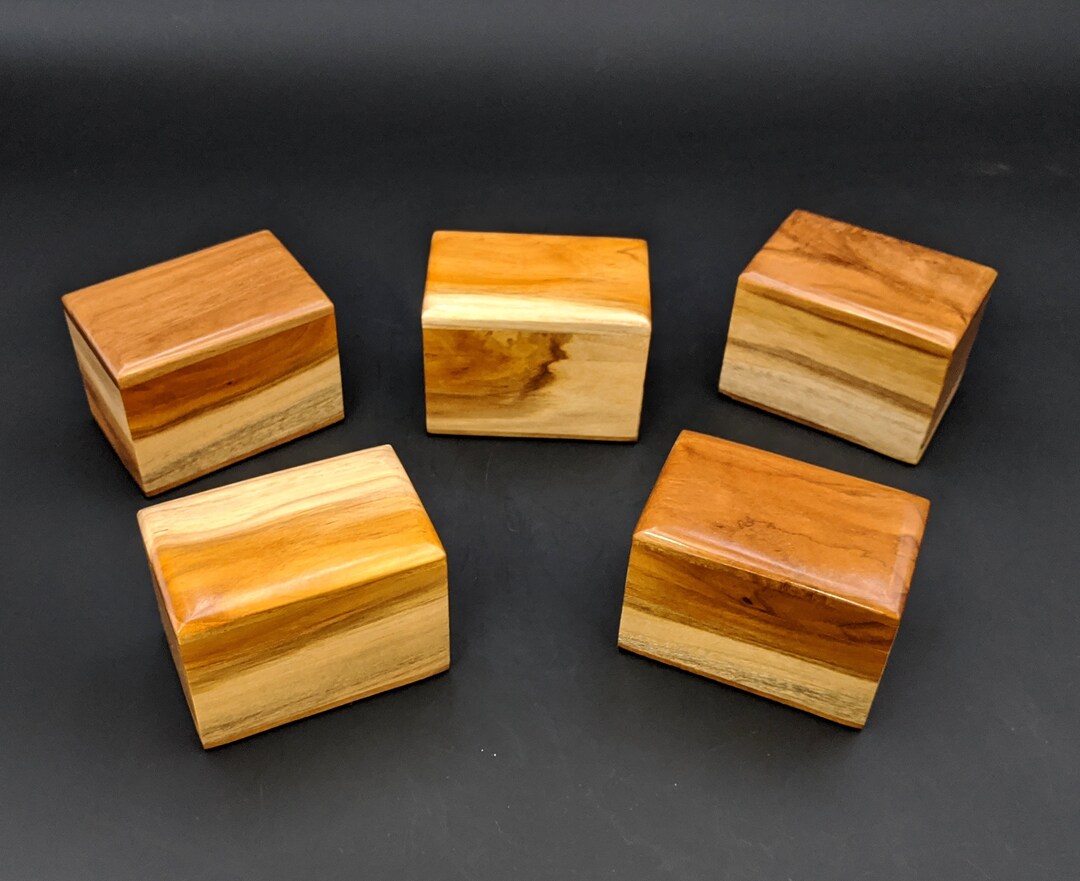 Teak Keepsake Memorial Cremation Urn...constant Supply on Hand 3.5" X 2 ...
