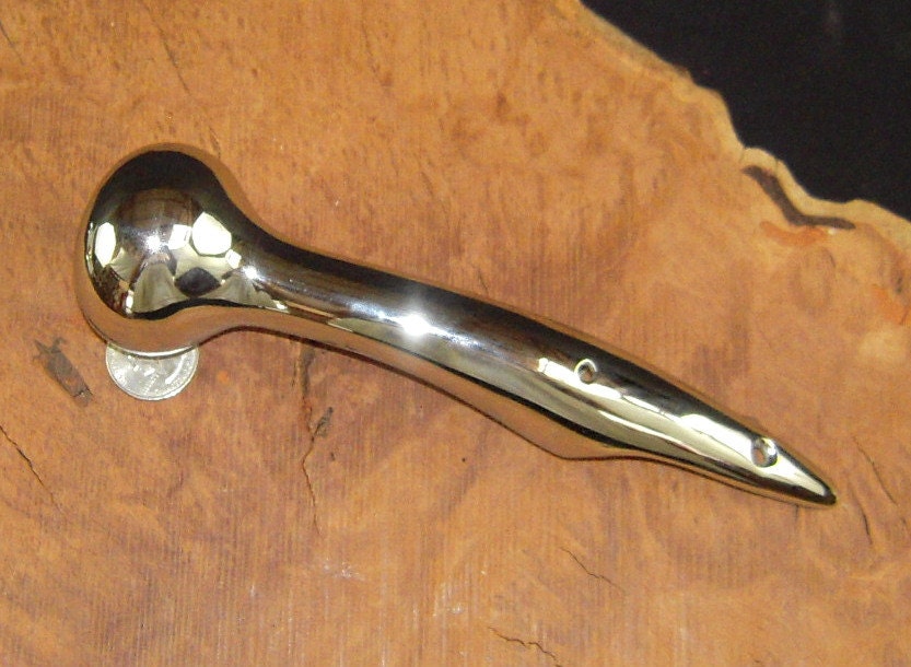 ONE (1) Hames Solid Brass Chromed Walking Stick Cane Handle Traditional ...