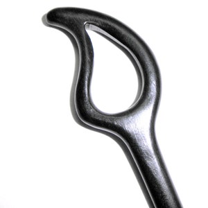 Ebony 7 3/4 Inch Long Handmade Black "raindrop" Hair Stick Pin Pic ...