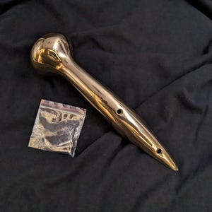 ONE (1) Hames Solid Brass Walking Stick Cane Handle Traditional 8" Long ...