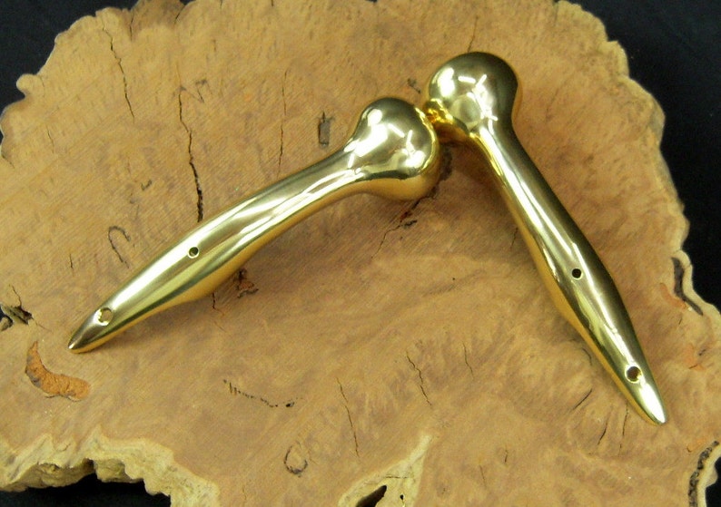 TWO 2 Hames Solid Brass Walking Stick Cane Handle | Etsy