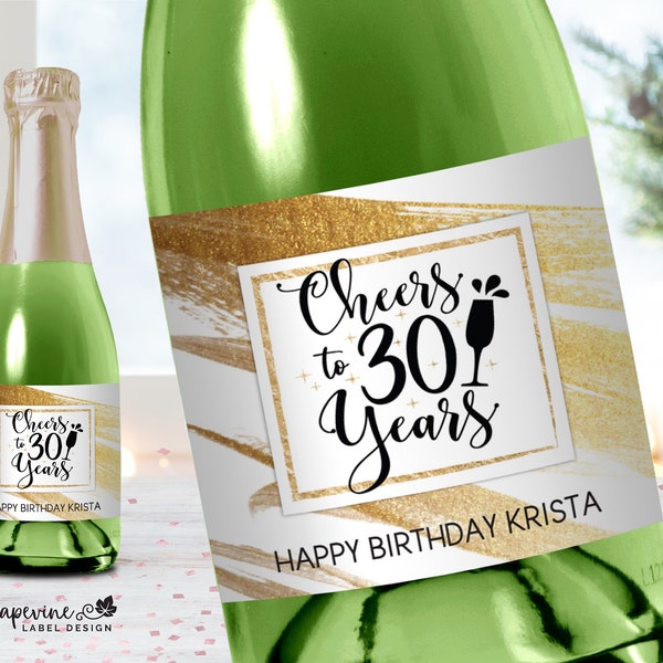 Champagne Labels - Etsy